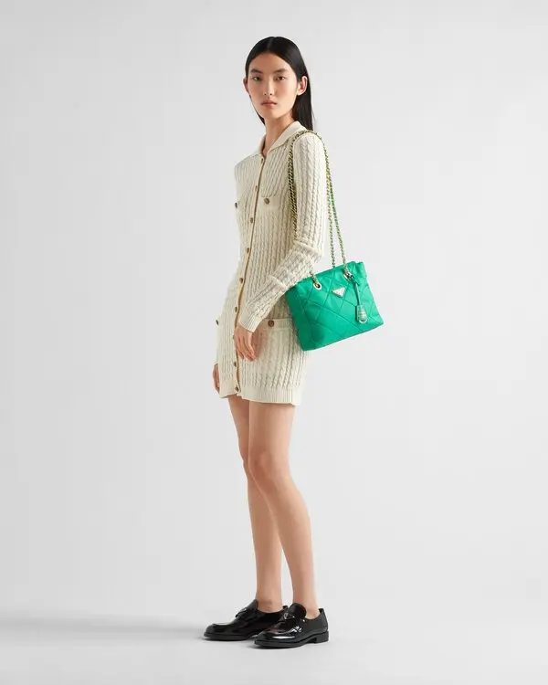Prada Re-Edition 1995 ChaîNe Re-Nylon Tote Bag - Mint Green
